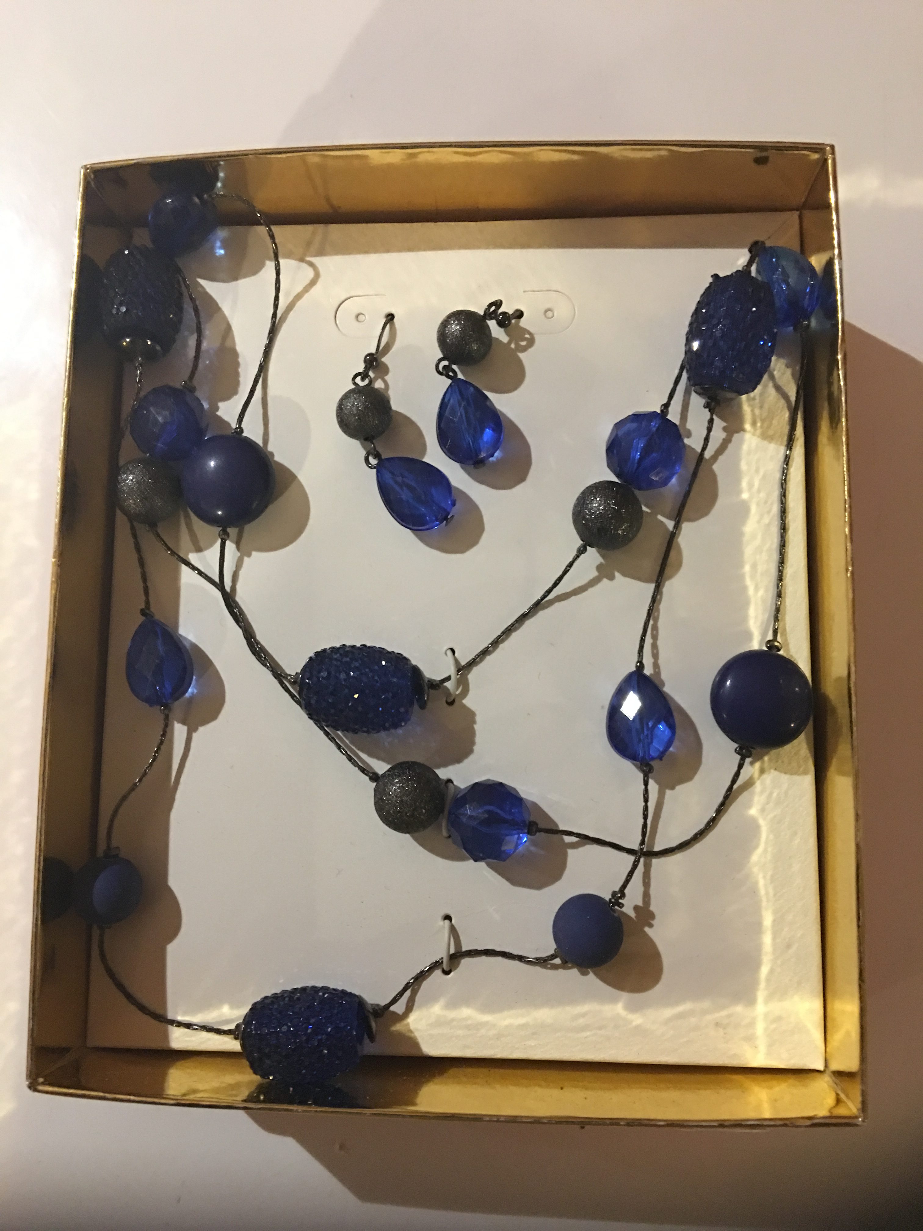 Blue Necklace Set in Gift Box – Slayed2Slayinc.com
