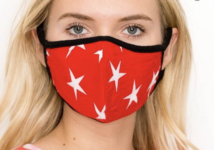 Red Star Face Mask – Slayed2Slayinc.com